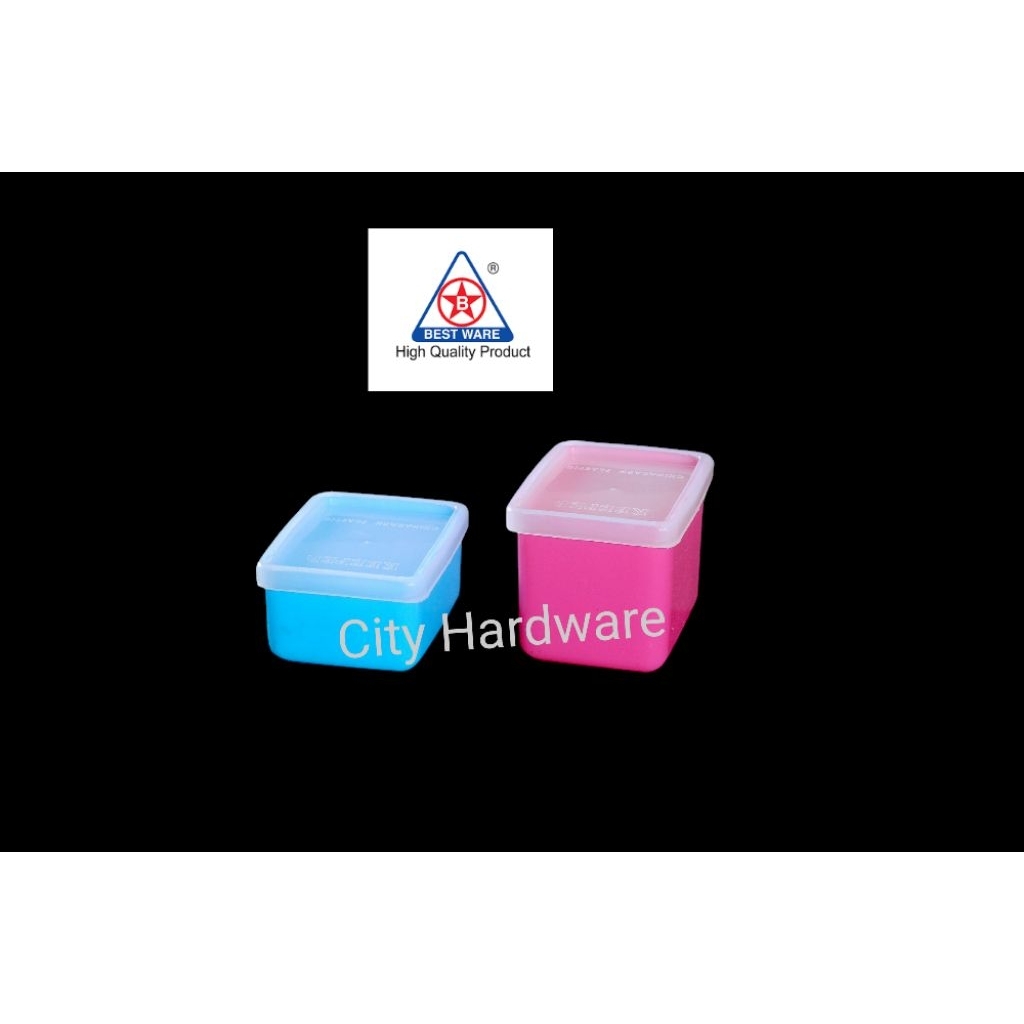 BEST WARE Mini Rectangular Small Plastic Container/ Bekas Plastic Kecil ...