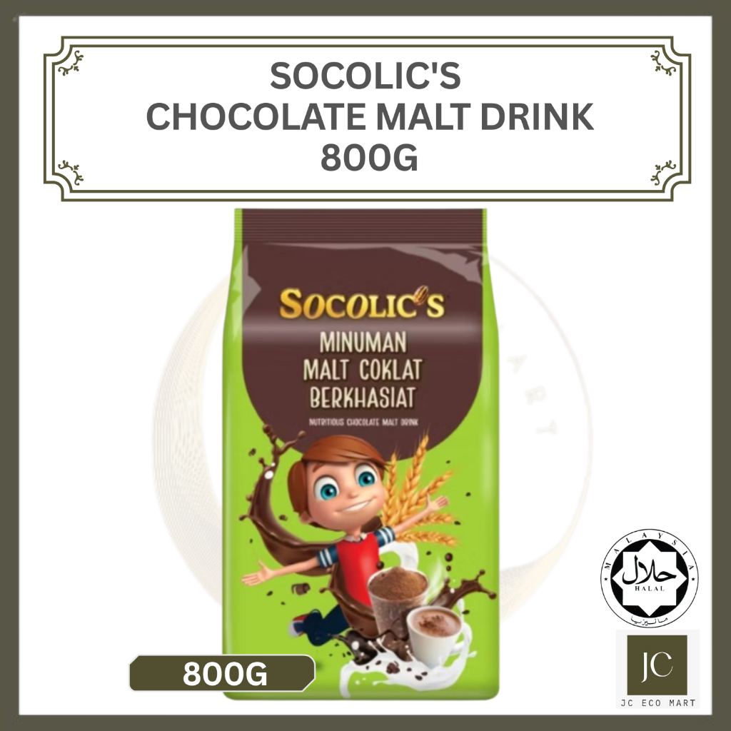 SOCOLIC'S Chocolate Malt Drink 800g (Minuman Malt Coklat Berkhasiat ...