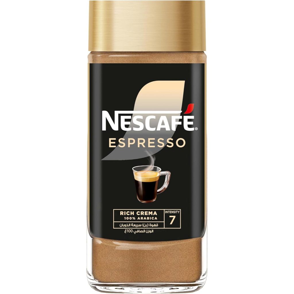 Nescafe Espresso Instant Coffee, Rich Crema, 100% Arabica, Jar 190g ...