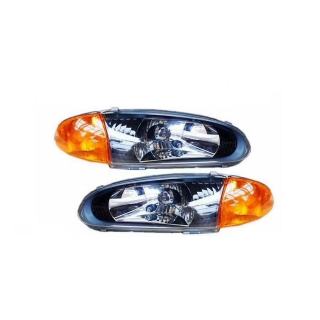 WIRA CRYSTAL HEAD LAMP WITH YELLOW ANGLE LAMP (1 SET 4PCS) | Shopee ...