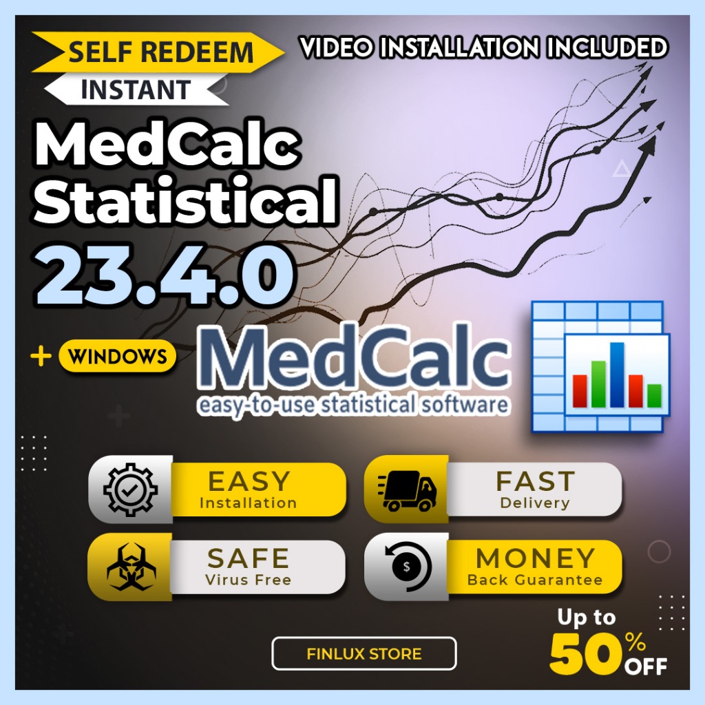 [SELF REDEEM] MedCalc v23.4.0 Latest Update 2026 Statistical Software ...