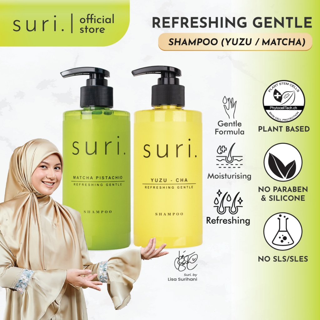 SURI Refreshing Gentle Shampoo Matcha Pistachio / Yuzu-Cha Refreshing ...