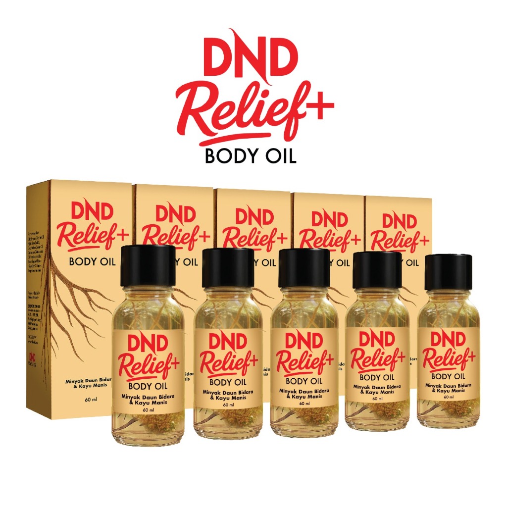 DND Relief+ Body Oil (5 botol x 60ml) | Shopee Malaysia
