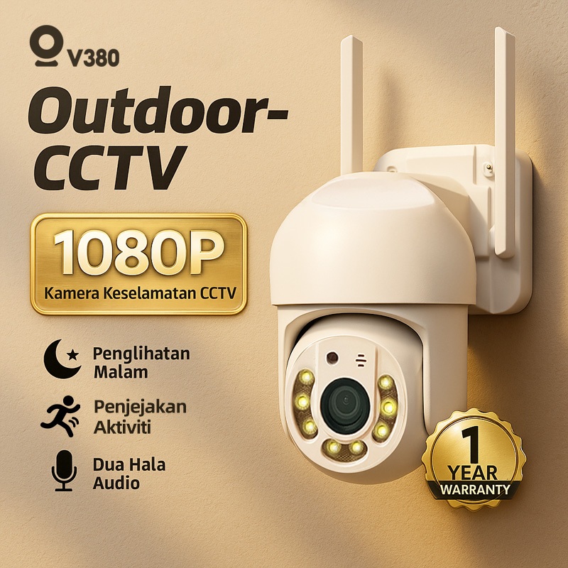 V380 Kamera 4G CCTV WiFi Luar Rumah | Pantau Guna HP | Jelas & Tahan ...