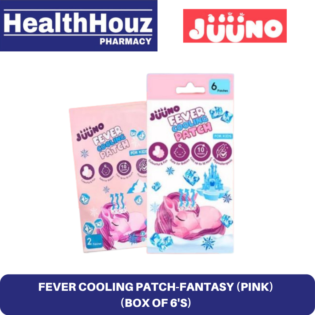 JUUNO FEVER COOLING PATCH-FANTASY (PINK) - (BOX OF 6'S) | Shopee Malaysia