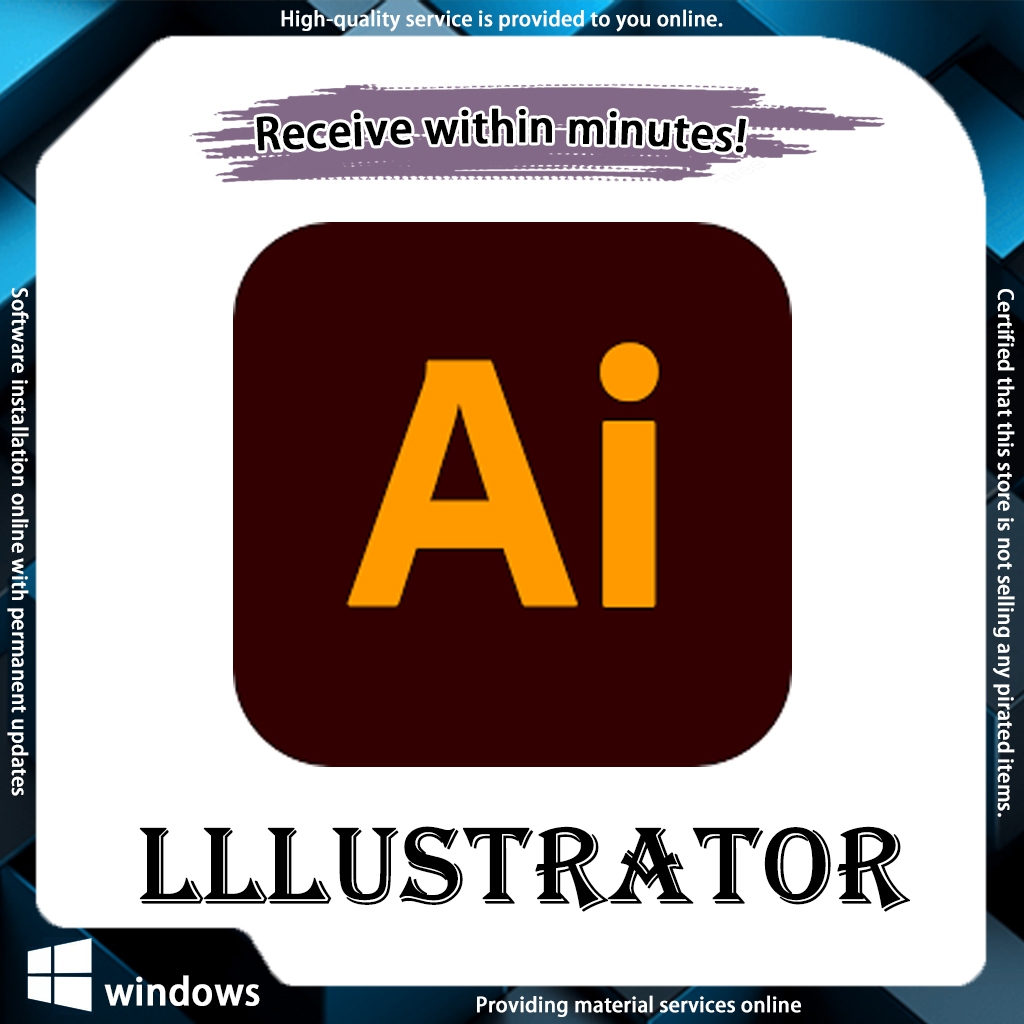 Adobe AI lllustrator Supports Windows/Mac/M1 M2 M3 Intel Lifetime Use 2025~2018 Version | Shopee ...