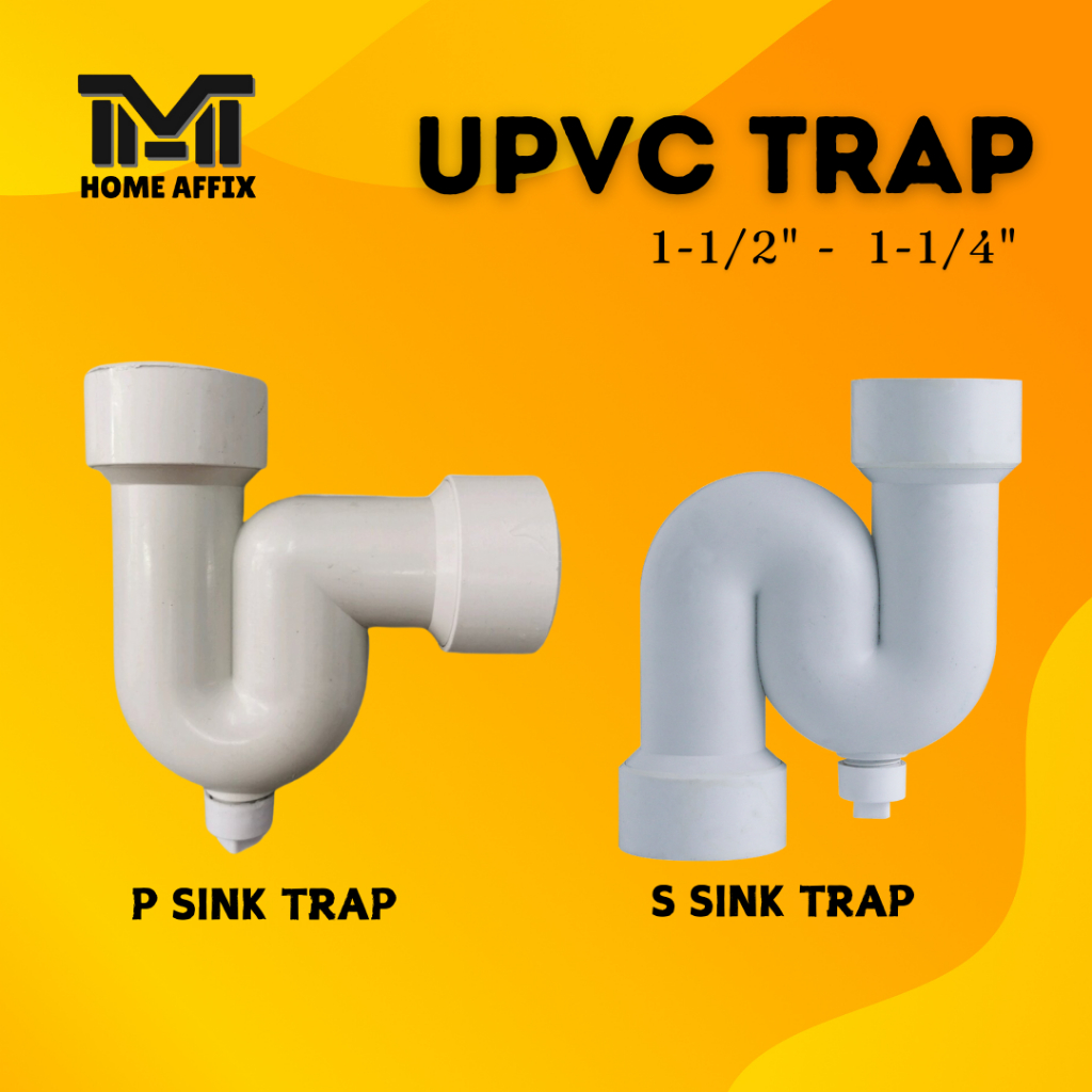 32mm / 40mm Plastik ''P' ' / ''S'' Pipe Sink Trap | Shopee Malaysia
