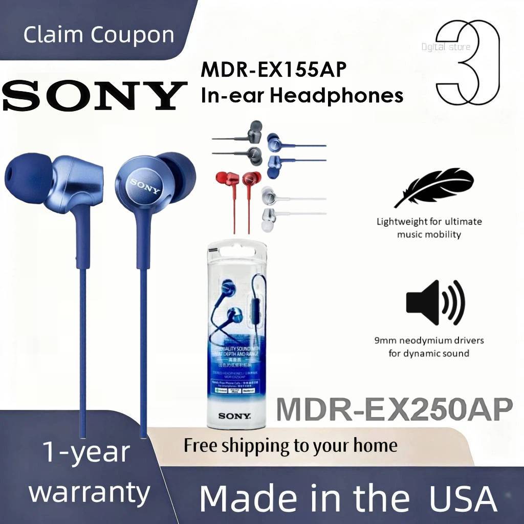 Sony MDR-E9LP / EX15LP In-Ear Headphones | Lightweight & Comfortable ...