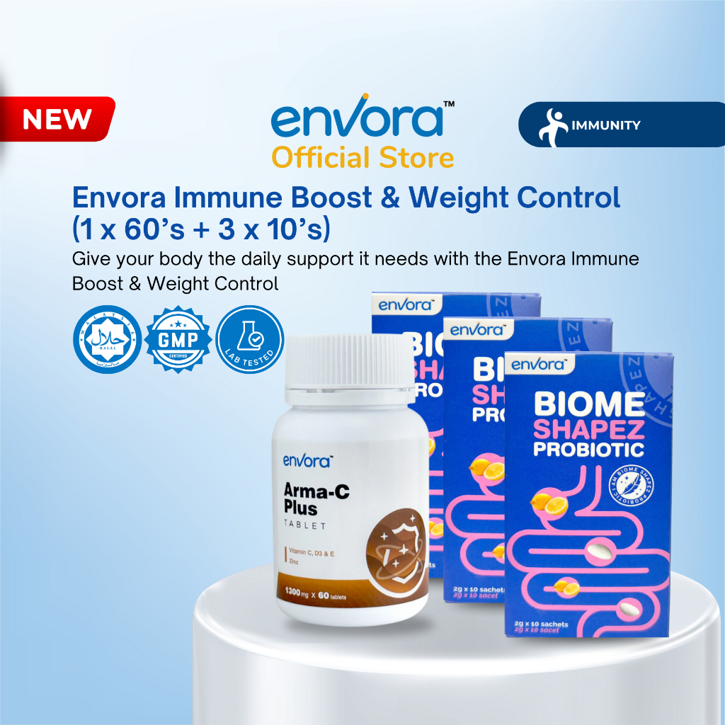 Envora Immune Boost & Weight Control (1x60's+3x10's) | Shopee Malaysia