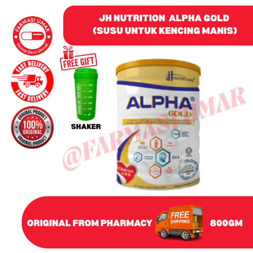 ALPHA GOLD 800G MILK POWDER ORIGINAL (susu untuk kencing manis ...
