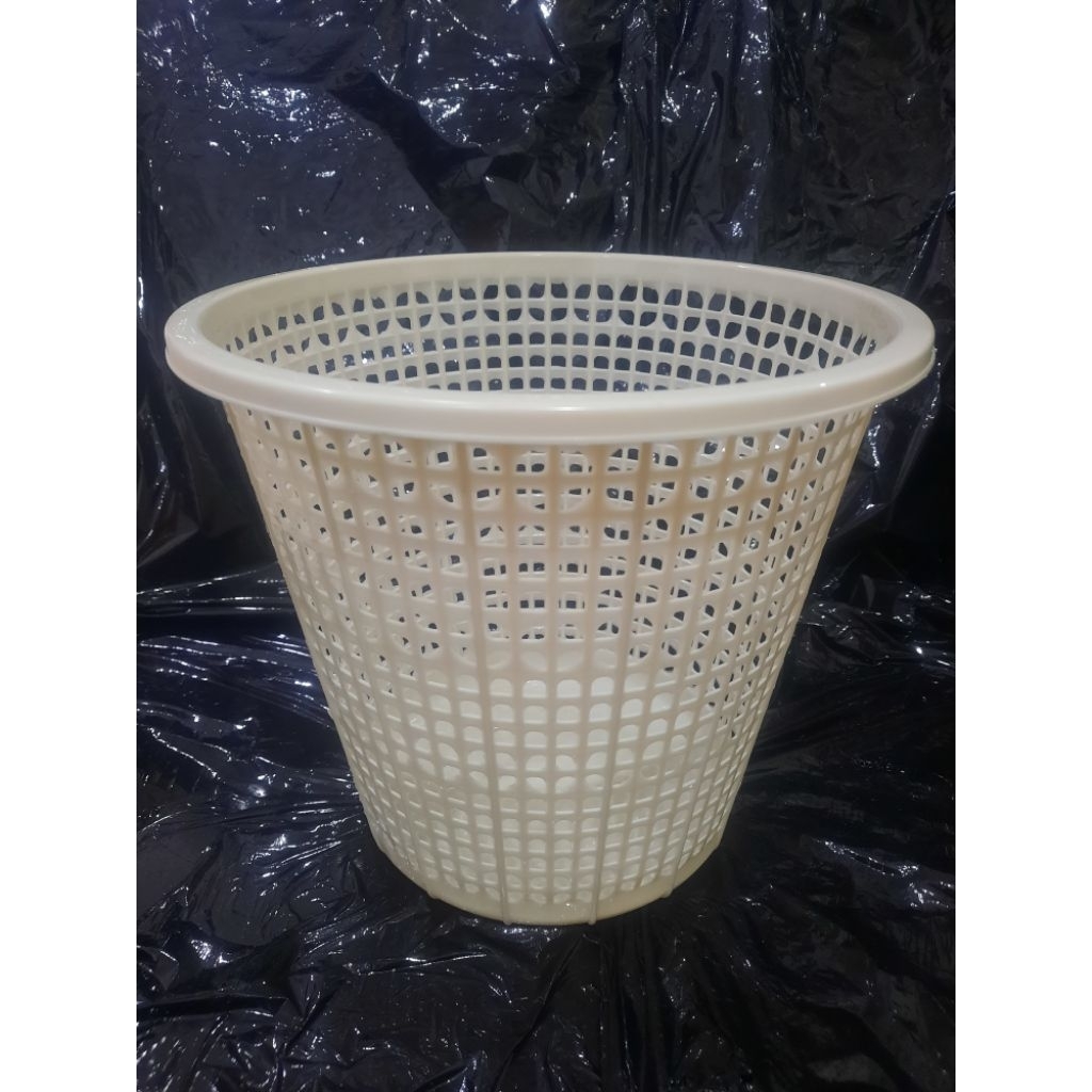 Warna Putih Tong Sampah Round Garbage Basket / Office Papper Basket ...