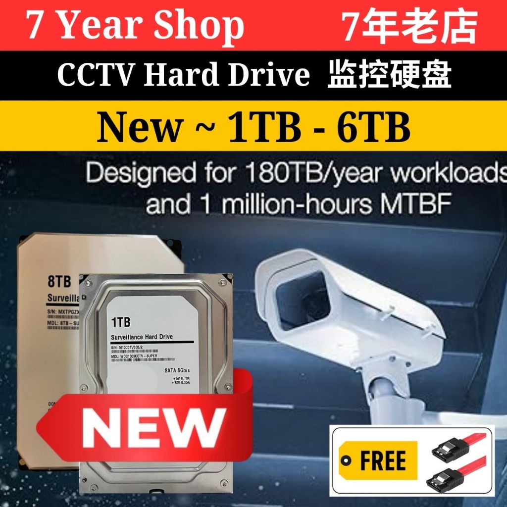 3.5" Super CCTV Video Recorder Surveillance Hard Drive 1TB/2TB/3TB/4TB ...