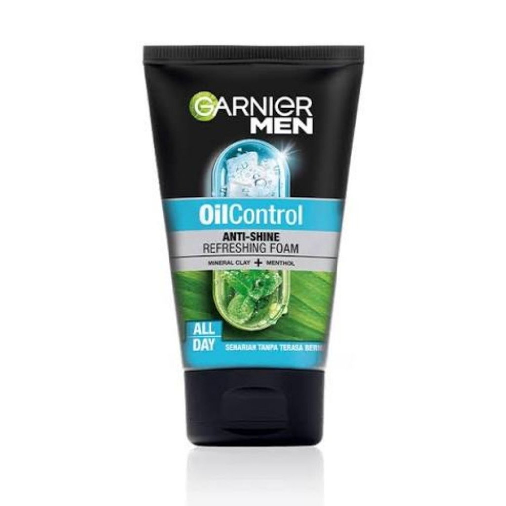 GARNIER MEN REFRESHING FOAM 100ML OILCONTROL ANTI-SHINE ALL DAY 100ML ...