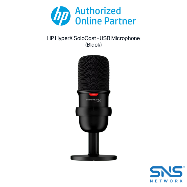 HP HyperX SoloCast - USB Microphone (Black) - 4P5P8AA | Shopee Malaysia