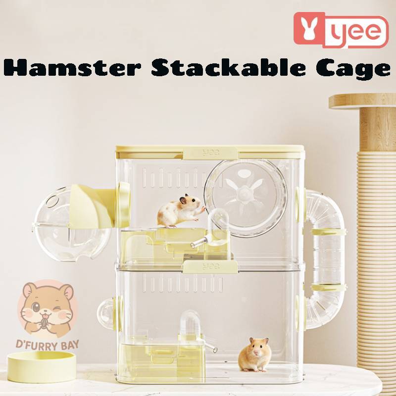 YEE Stackable Hamster Cage – Expandable With DIY Custom Layout Design ...