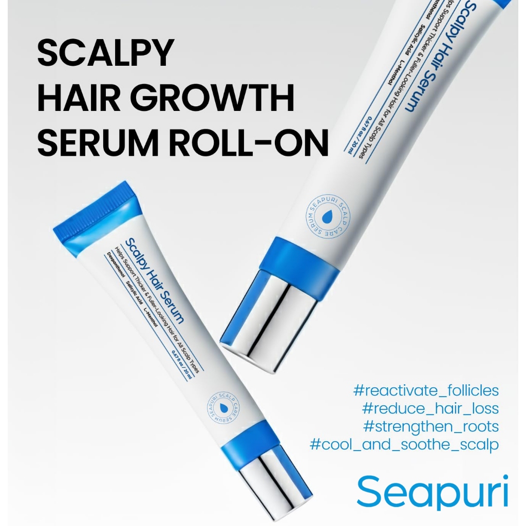 Seapuri Serum 20ml Scalpy Hair Growth Serum for Hair Loss & Thinning ...