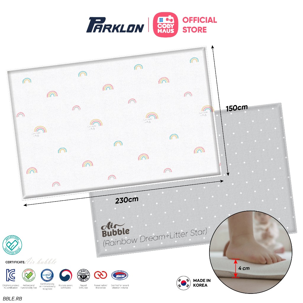 Playmat Parklon Mat Parlon Playmat Baby Playmat Tebal Rainbow Dream ...