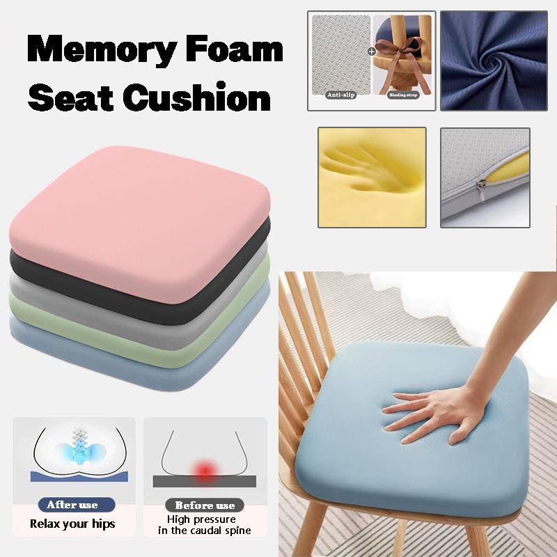 Memory Foam Chair Cushion Orthopedic Back Support Cushion Waist Cushion ...