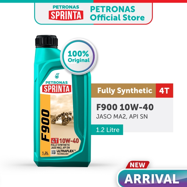 PETRONAS Sprinta F900 10W-40 SN Fully Synthetic (1.2L) | Shopee Malaysia