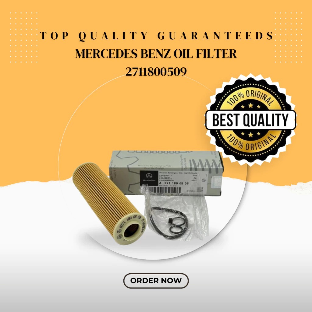 100% ORIGINAL MERCEDES-BENZ Oil Filter 2711800509 - Compatible with C ...