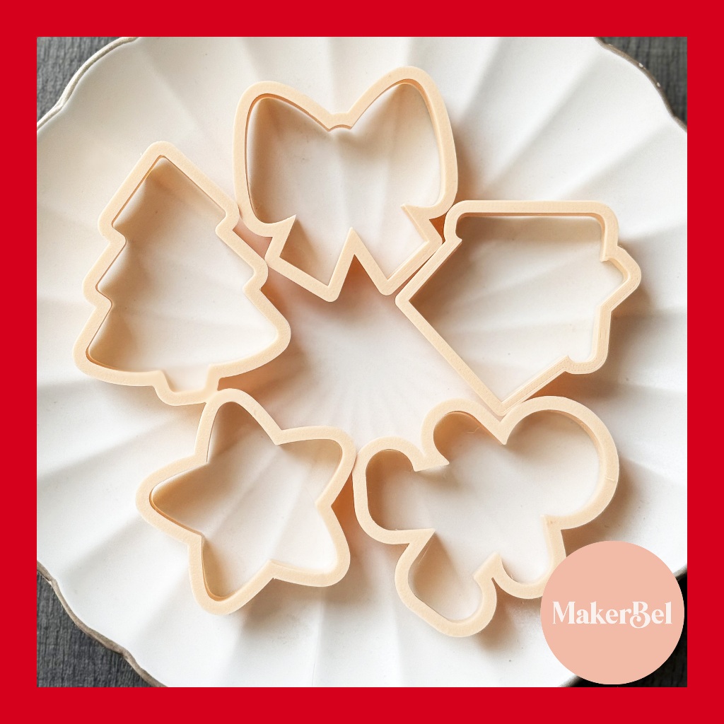 Christmas Cookie, Fondant & Playdough Cutter Set – Gingerbread Man ...