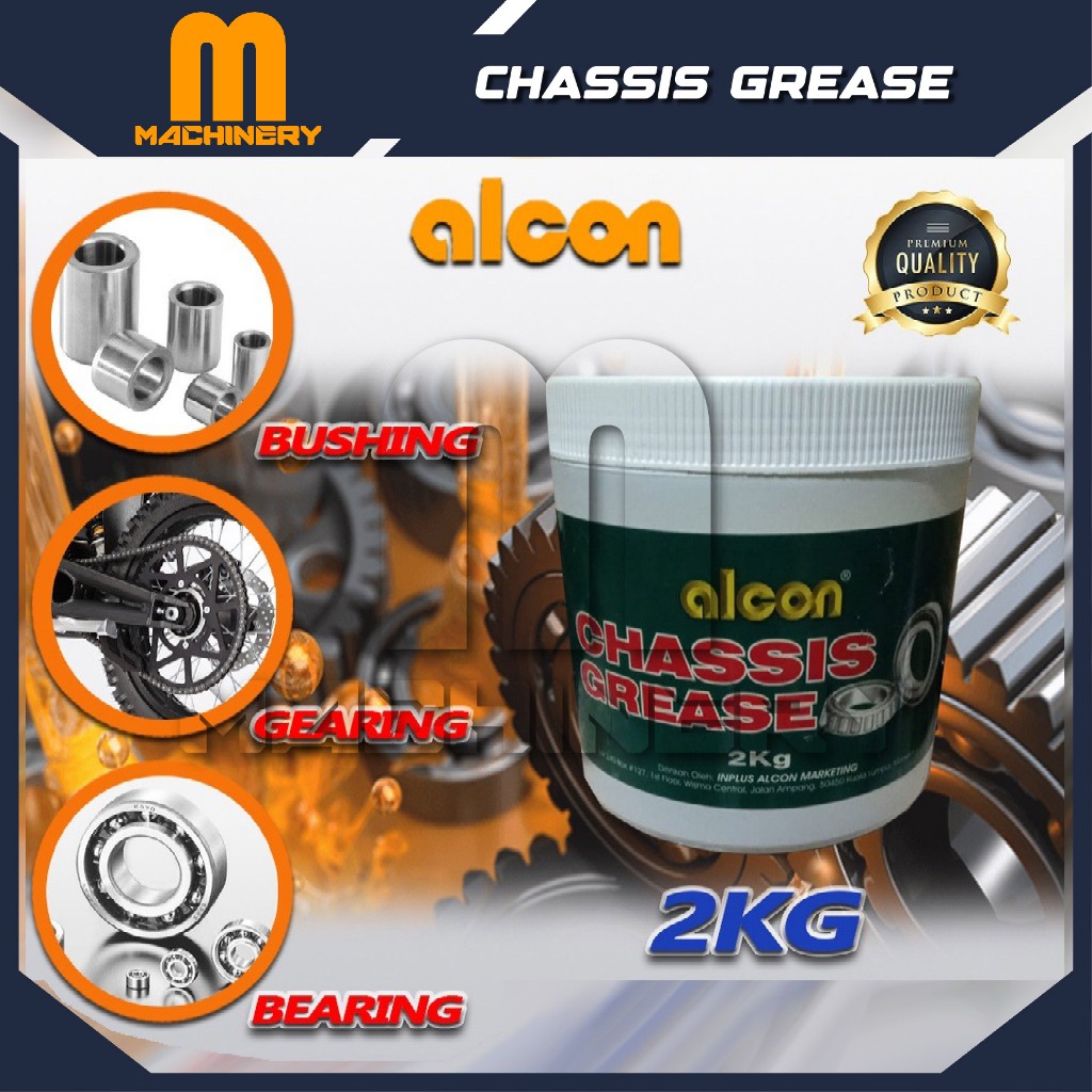 M.Machinery Alcon 2kg Heavy Chassis Grease 2 Kilogram (Made in UAE) For ...
