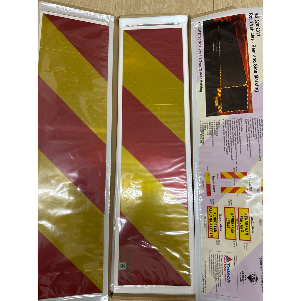 1 Pair/ 2 PCS Original Reflective Sticker Brand Orafol Oralite VC600 ...