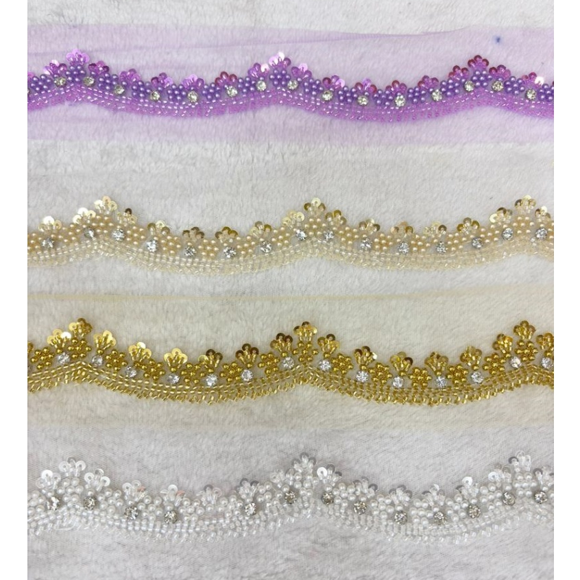 Pearl, Labuzi, Manik and Diamond Lace , Manik Renda With Pearl, Sequins ...