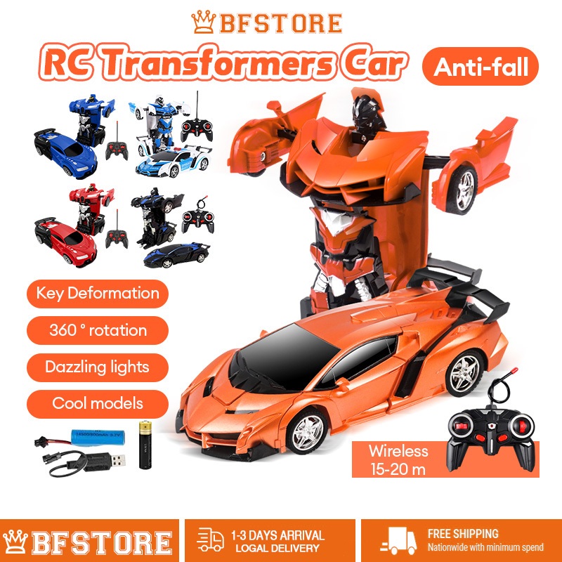 Remote Control Car Robot with One-Key Transformation Transformation Car ...