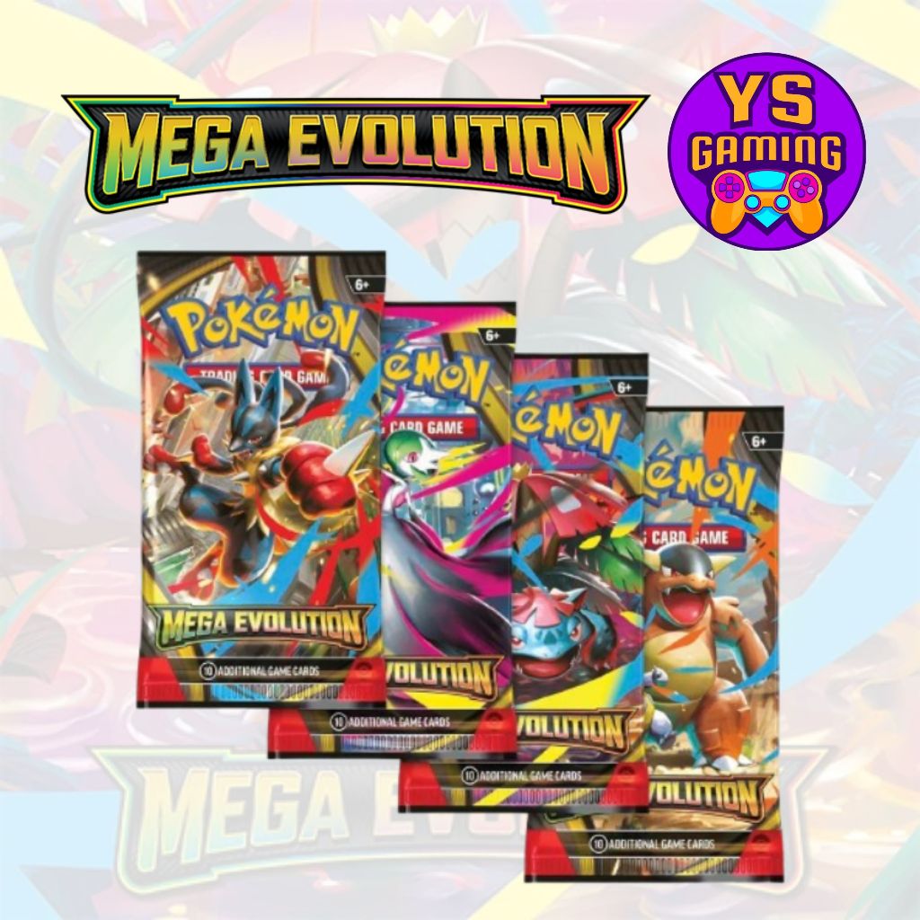 Pokemon TCG ME01 Mega Evolution Booster Pack | Shopee Malaysia