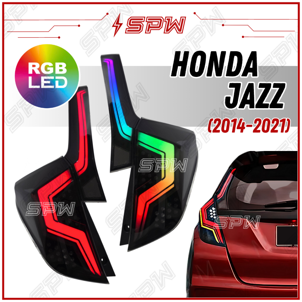 Honda Jazz GK / Fit (2014-2021) RGB Tail Lamp Tail Light DK Honeycomb ...