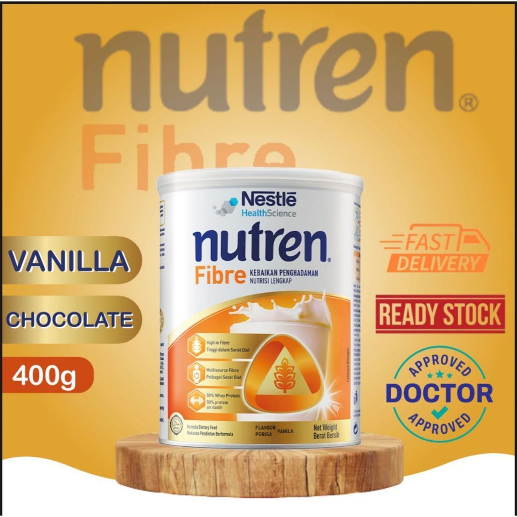 Nestle Nutren Fibre Vanilla Chocolate 400g | Shopee Malaysia