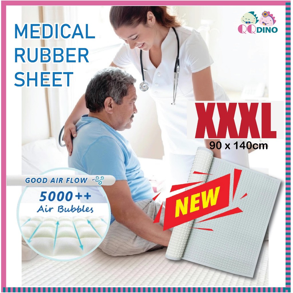 Medical Rubber Sheet Plain Colour for Hospital Bed Alas Getah Orang ...