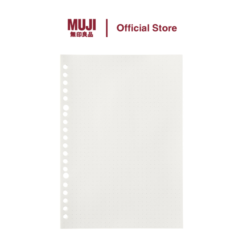 MUJI Loose Leaf Papers Refill Dotted Grid | Shopee Malaysia