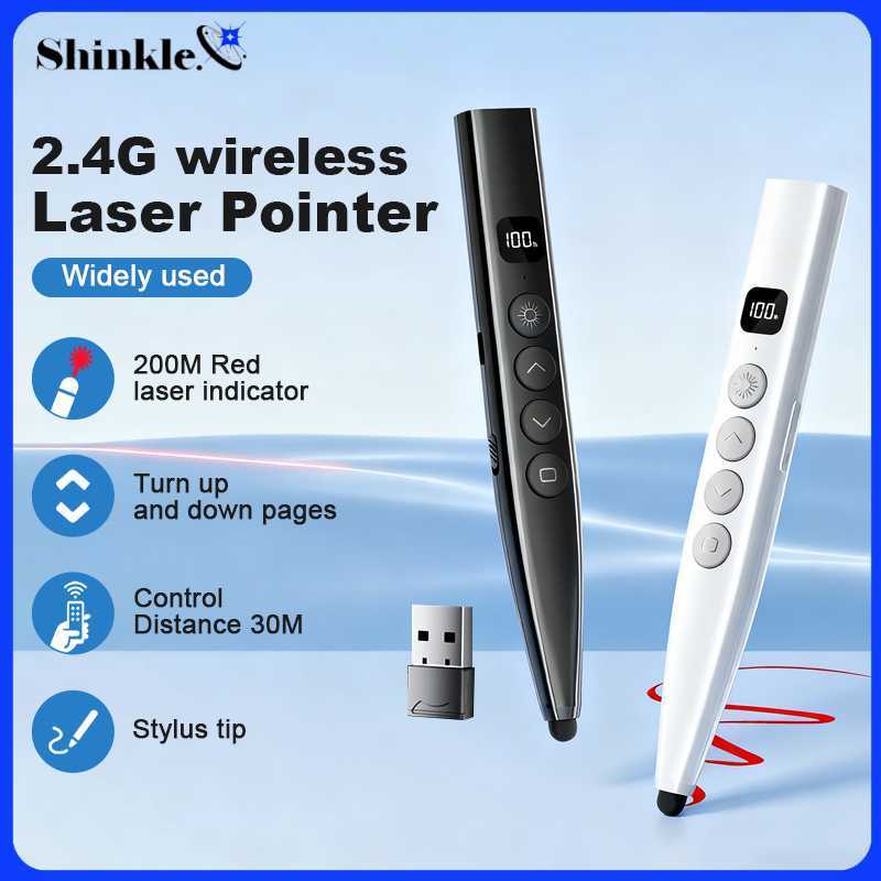 Shinkle SS10 / SS10 Pro+ Wireless Presenter Pen PowerPoint Presentation ...