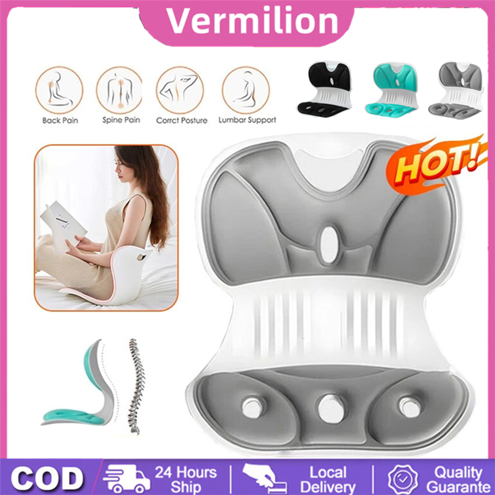 【Stock】Waist support cushion Sitting Posture Correction Chair Waist ...