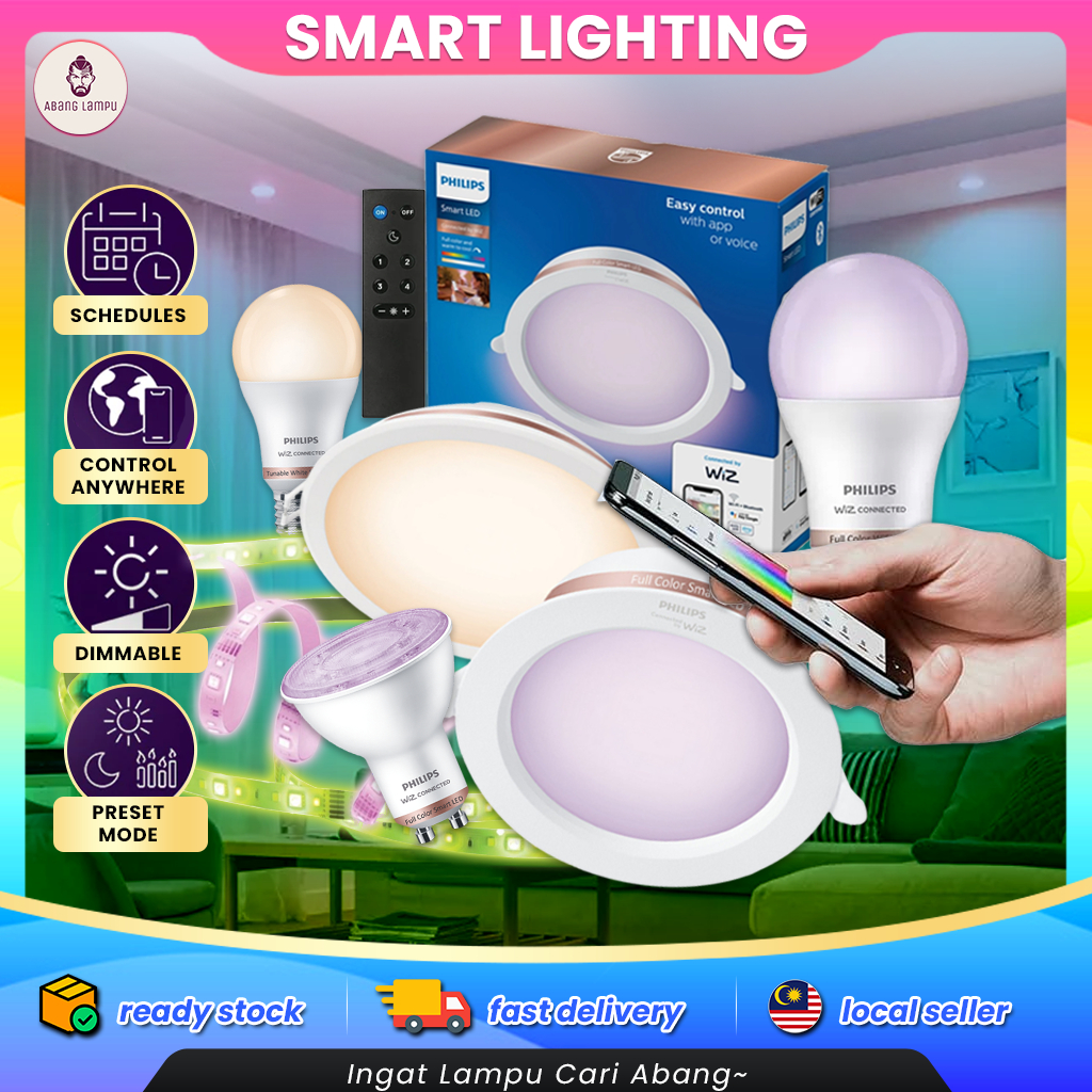 PHILIPS Wiz Bulb Strip Light Downlight/Motion Sensor/Remote Control ...