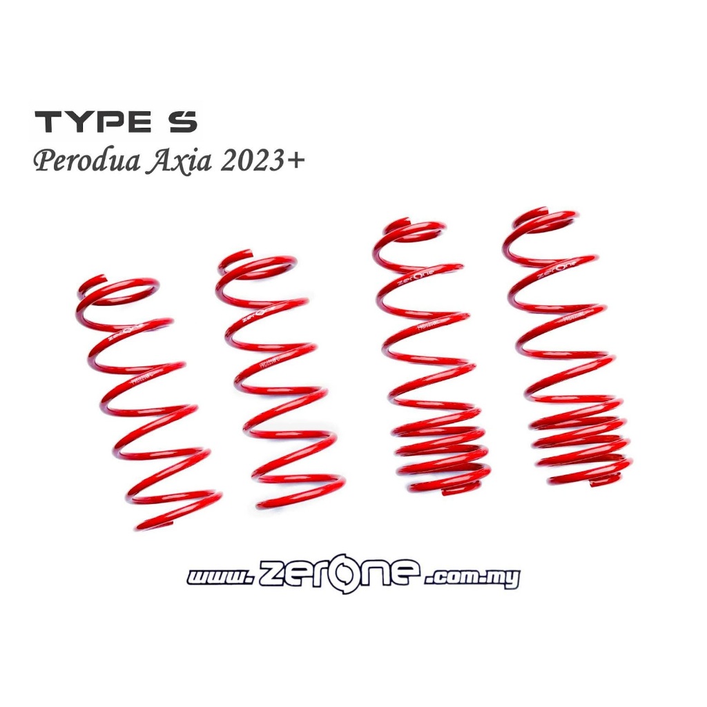 PERODUA AXIA MK2 2023+ - ZERONE TYPE S SPORT SPRING | Shopee Malaysia