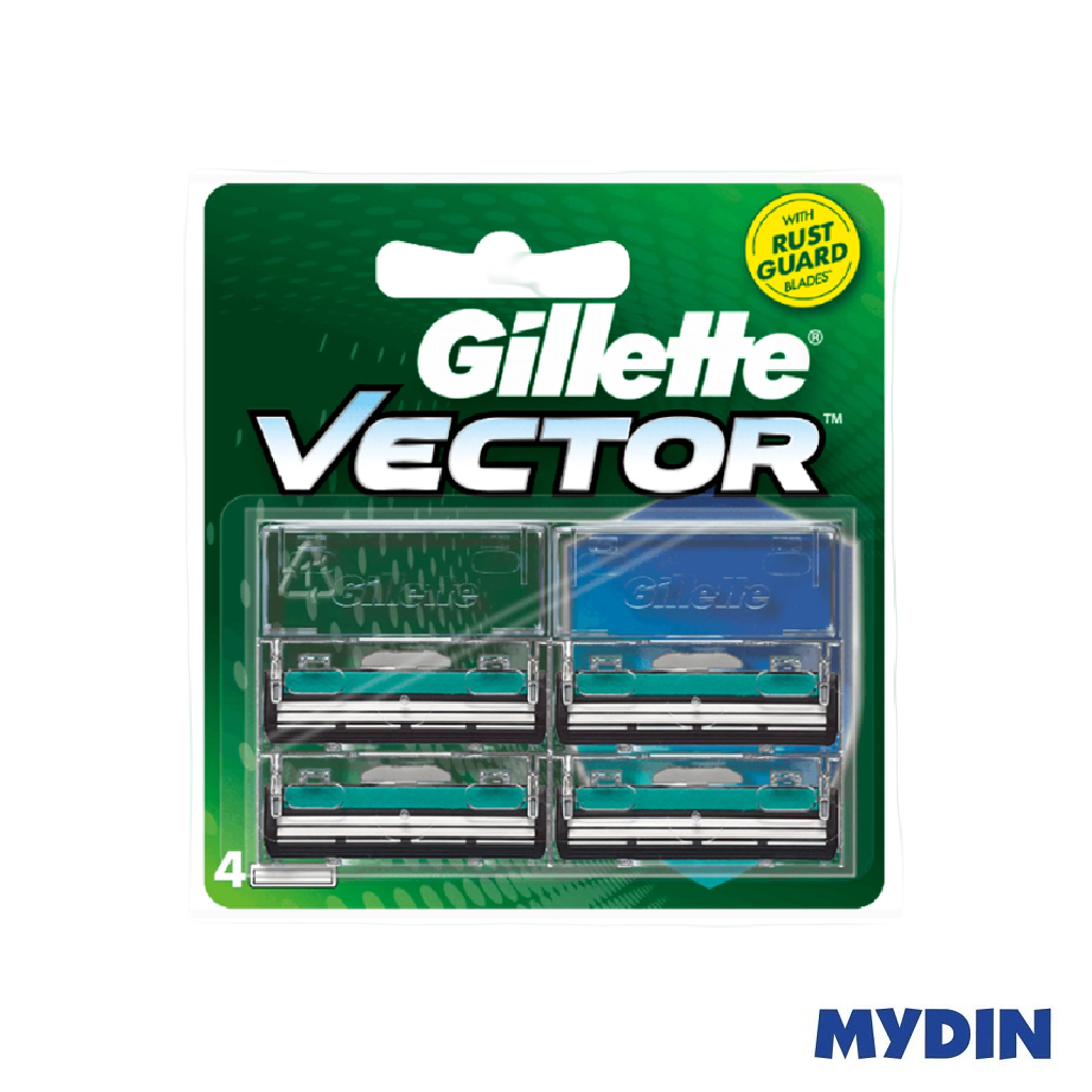 Gillette Vector Cartridge Refill (4 cartridges) | Shopee Malaysia