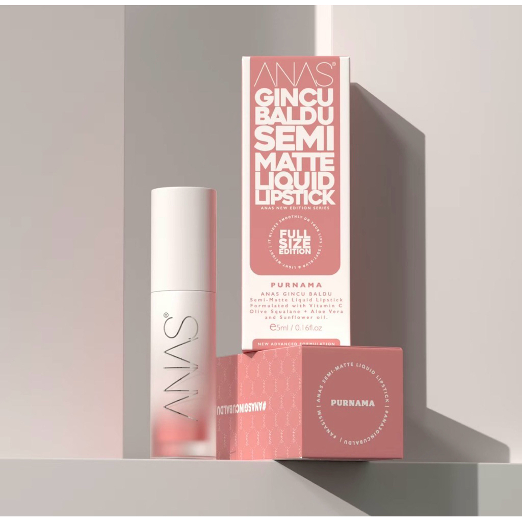 [SAIZ BESAR] ANAS Gincu Baldu (SEMI-MATTE) dengan Sweet Almond Oil dan ...