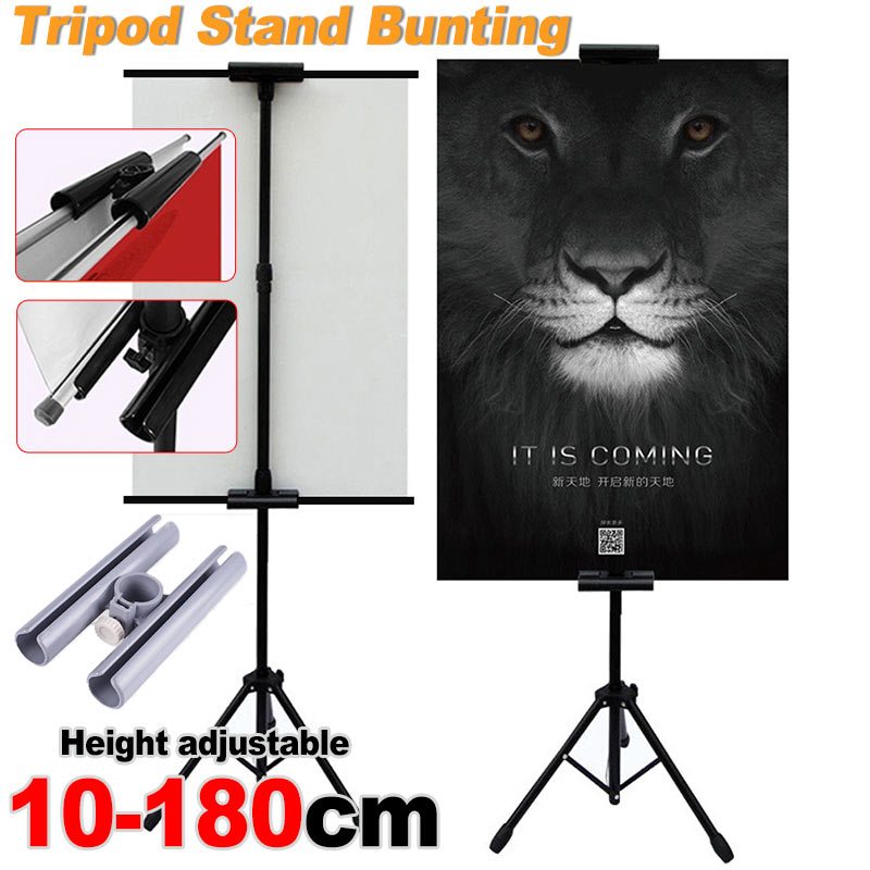 Adjustable Tripod Banner Stand 2 METER Double Sided Bunting Stand ...
