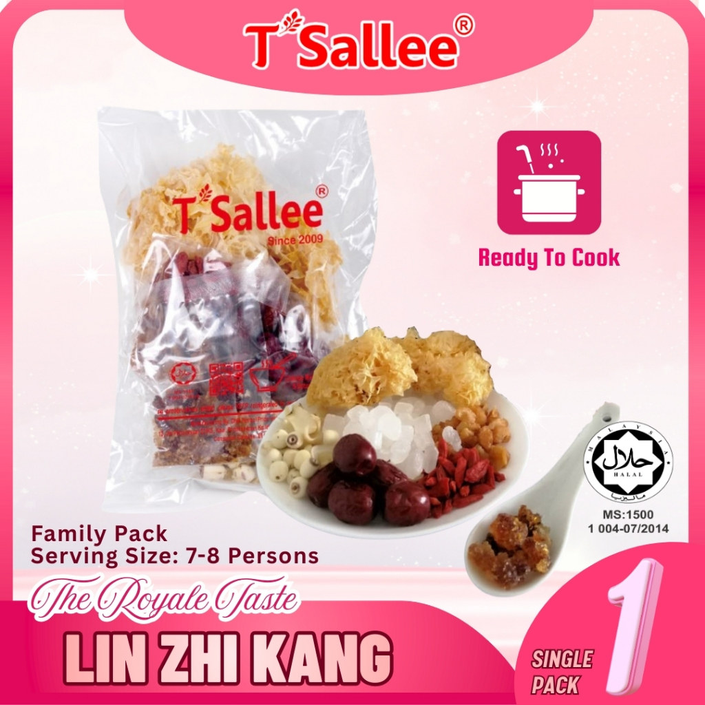 Ready to Cook~Collagen Soup Lin Zhi Kang/Nourishing booster Peach Gum ...