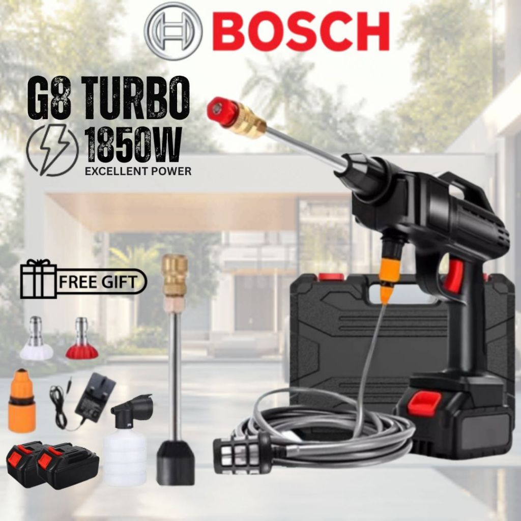 Bosch 999VF Cordless Water Jet Water Gun Portable Car Wash High ...