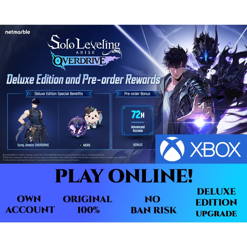 Solo Leveling Arise: OVERDRIVE DELUXE EDITION UPGRADE | OWN ACCOUNT ...