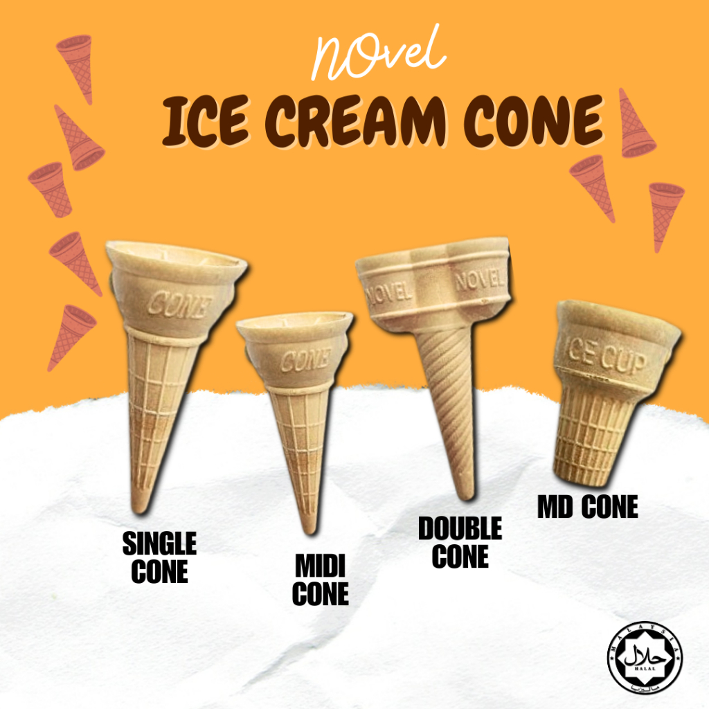 Premium Ice Cream Wafer Cone | Crispy, Fresh & Ready to Use Halal ...