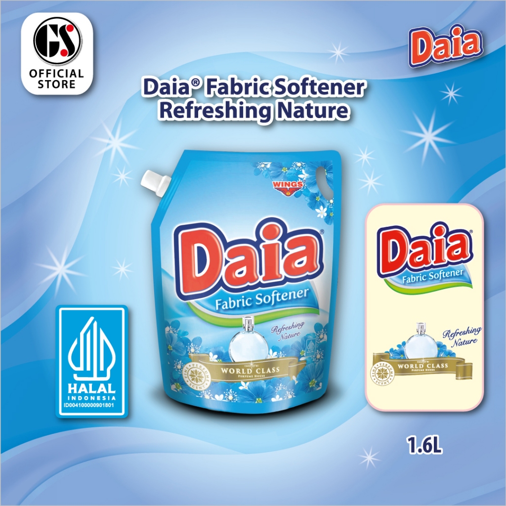 DAIA Fabric Softener Refreshing Nature 1.6L | Shopee Malaysia