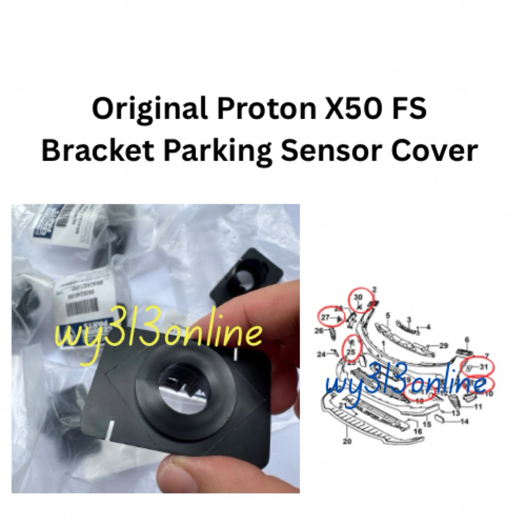 Original Proton X50 Flagship Holder Packing Sensor Bumper Bracket ...