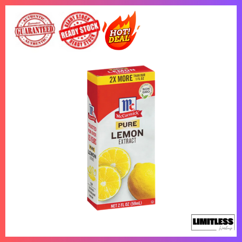 McCormick Pure Lemon Extract – 29ml | Shopee Malaysia