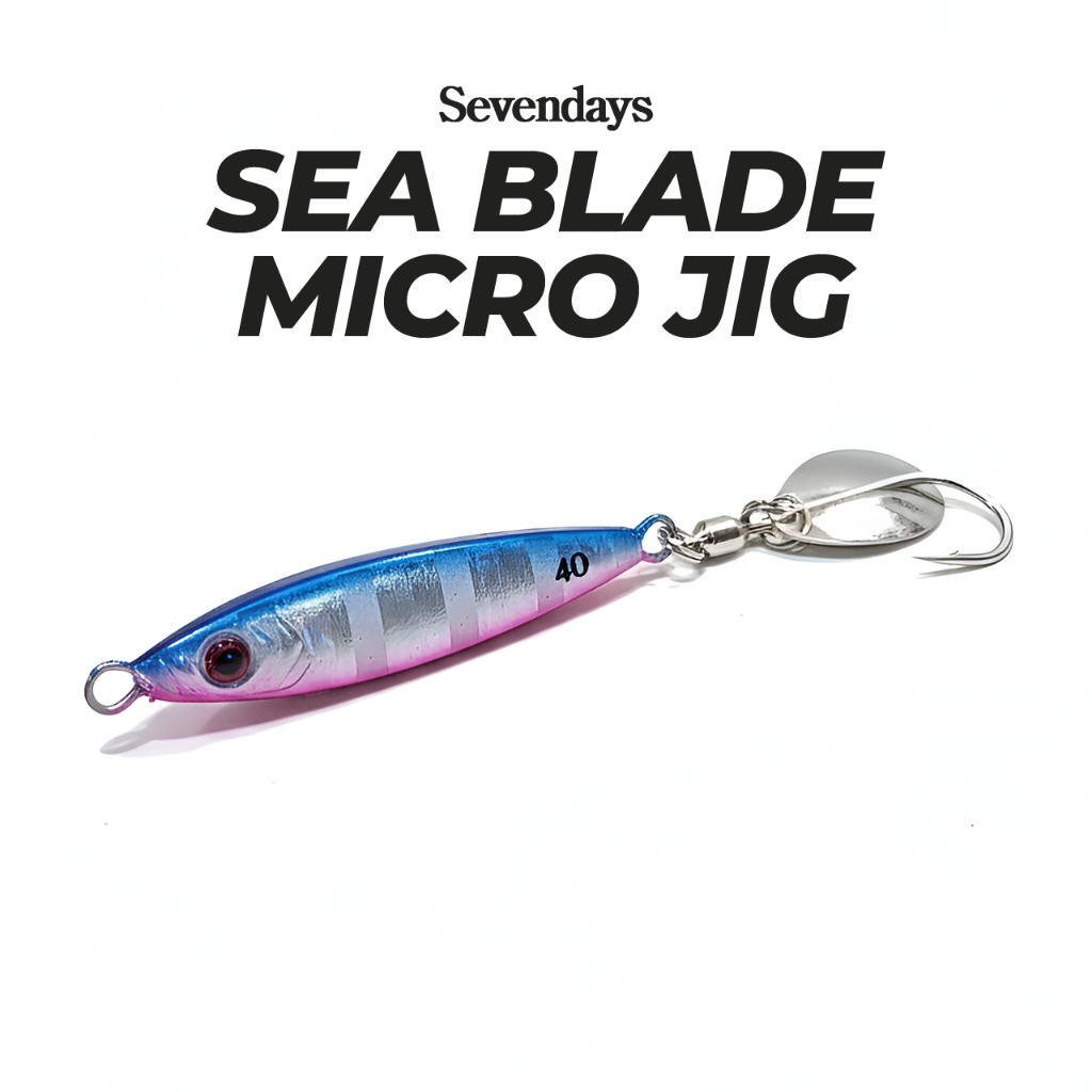 Sea Blade Micro Jig Spinner Metal Fast Sinking Jigging Fishing Lure ...