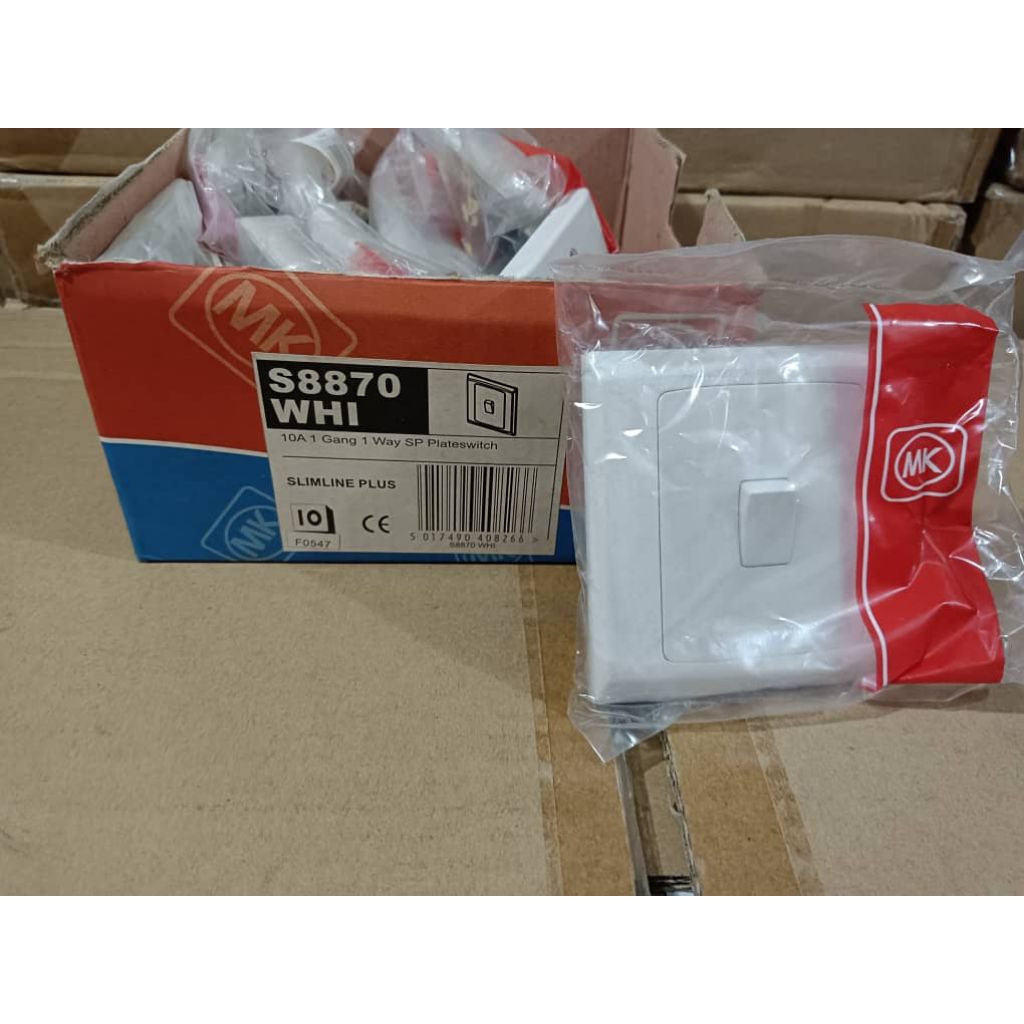 MK SLIMLINE PLUS 1G1W 3G1W 4G1W 5G1W BELL TEL TV STANDARD ROCKER SWITCH ...